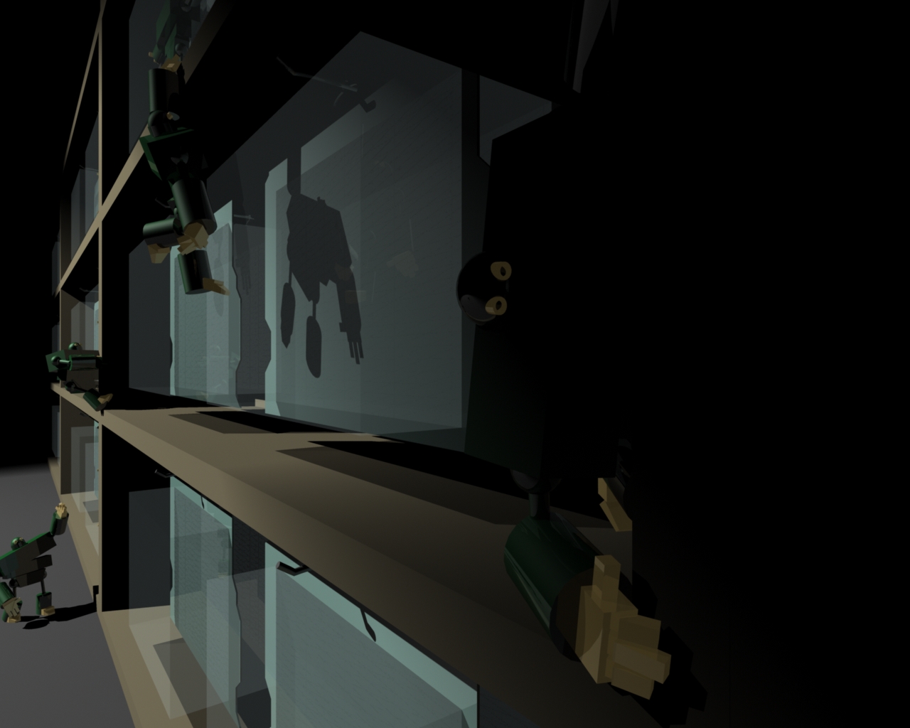 Walter Williams Wa-mations: Escaping Robot Model Renders