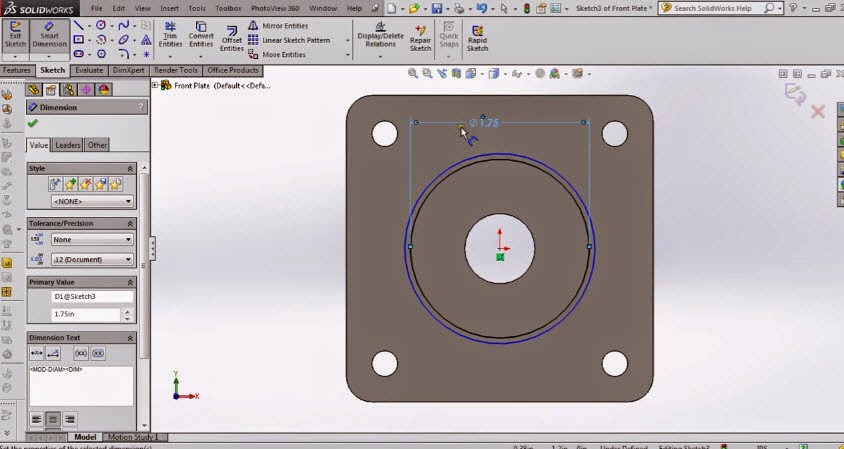 How to create a Pneumatic Air Cylinder in Solidwork Tutorial ...