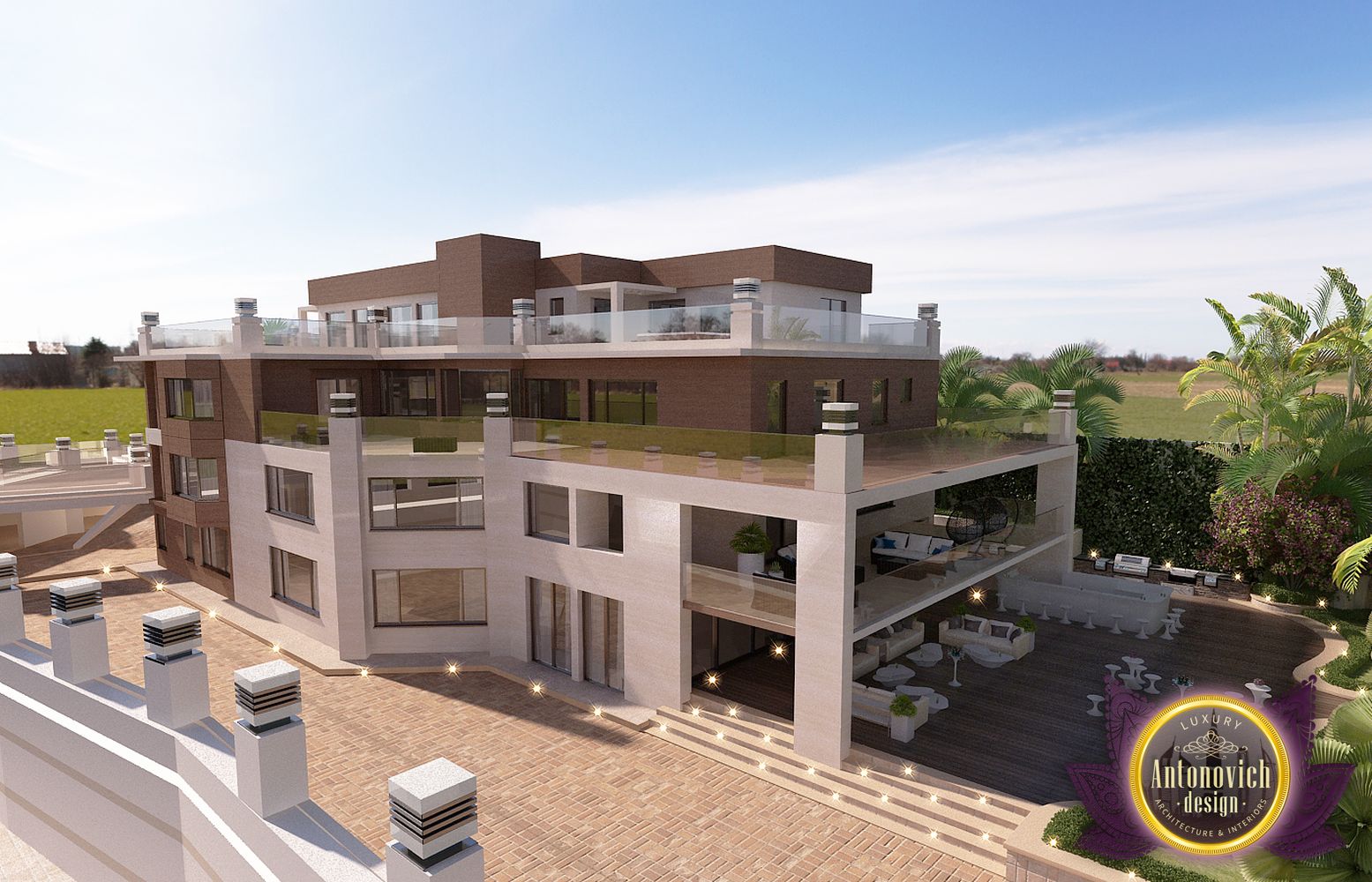 LUXURY ANTONOVICH DESIGN UAE: Exterior Design in UAE by Katrina Antonovich