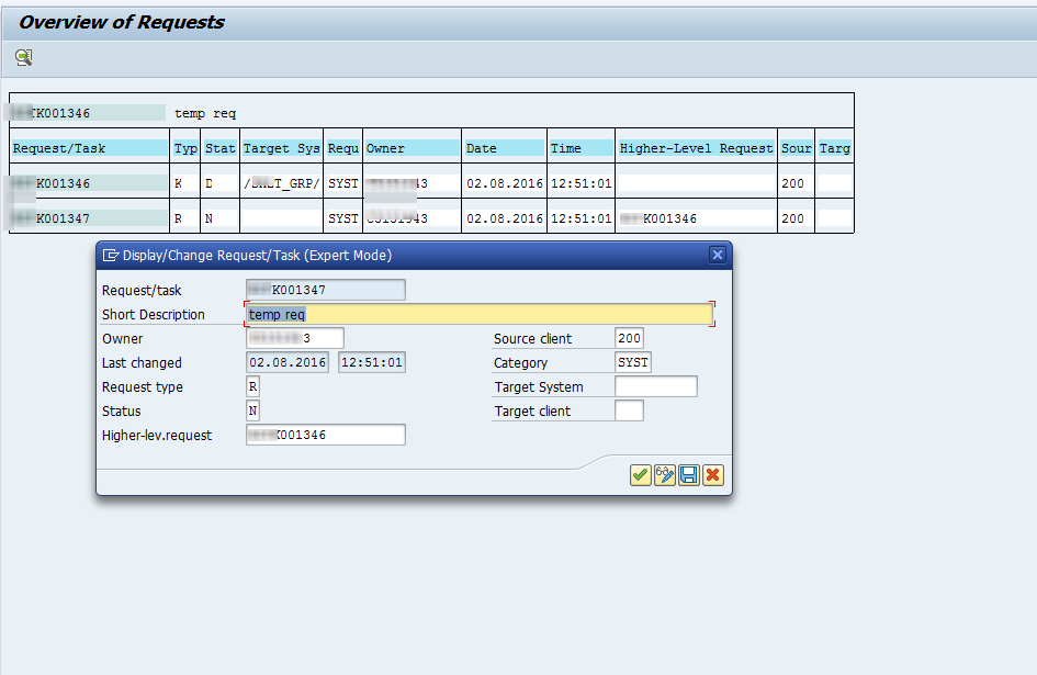 Sap Abap And Crm How To Delete An Already Released Transport Request Or Task