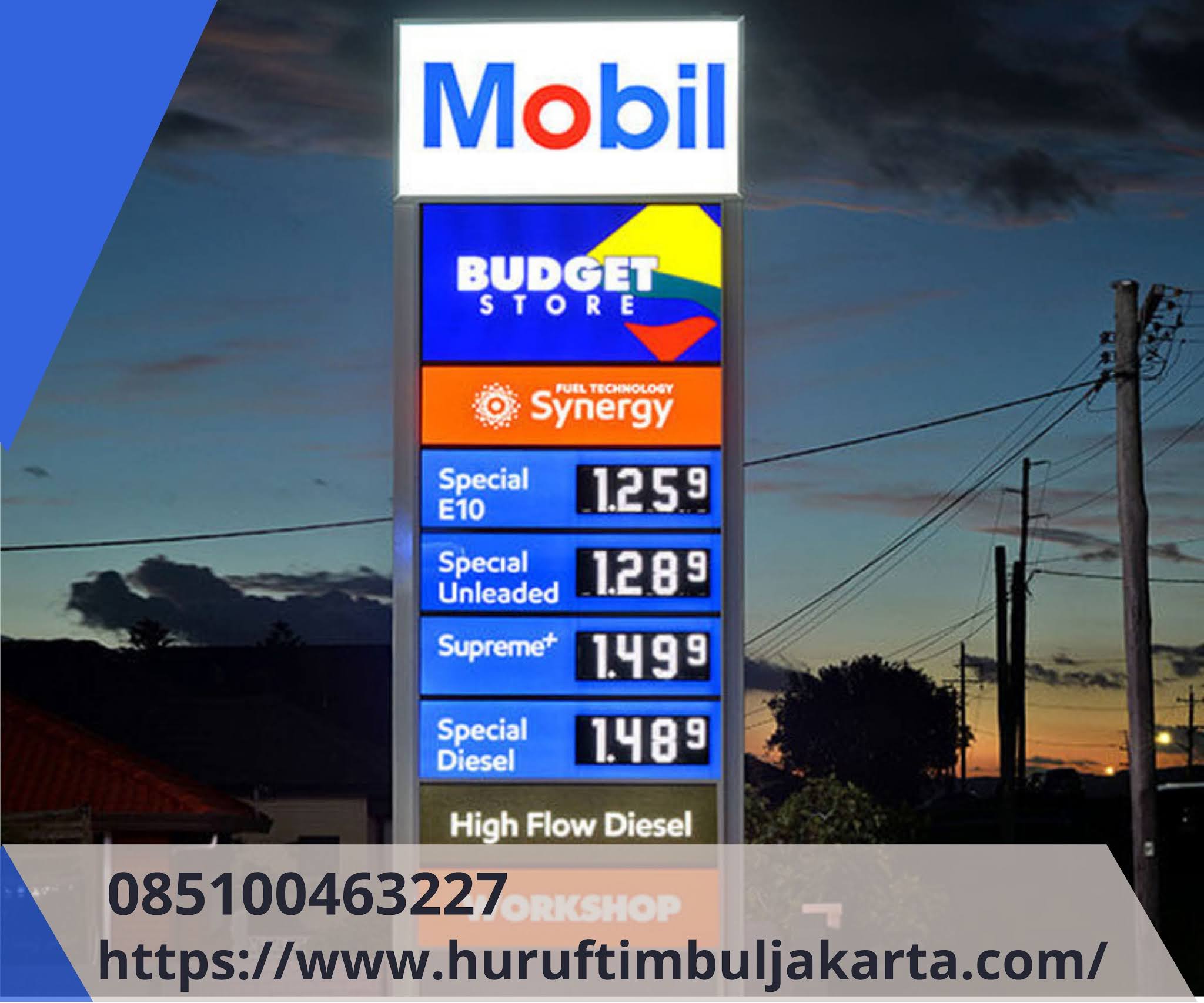 Jasa pembuatan totem/Pylon sign SPBU 085100463227 - Jasa pembuatan ...