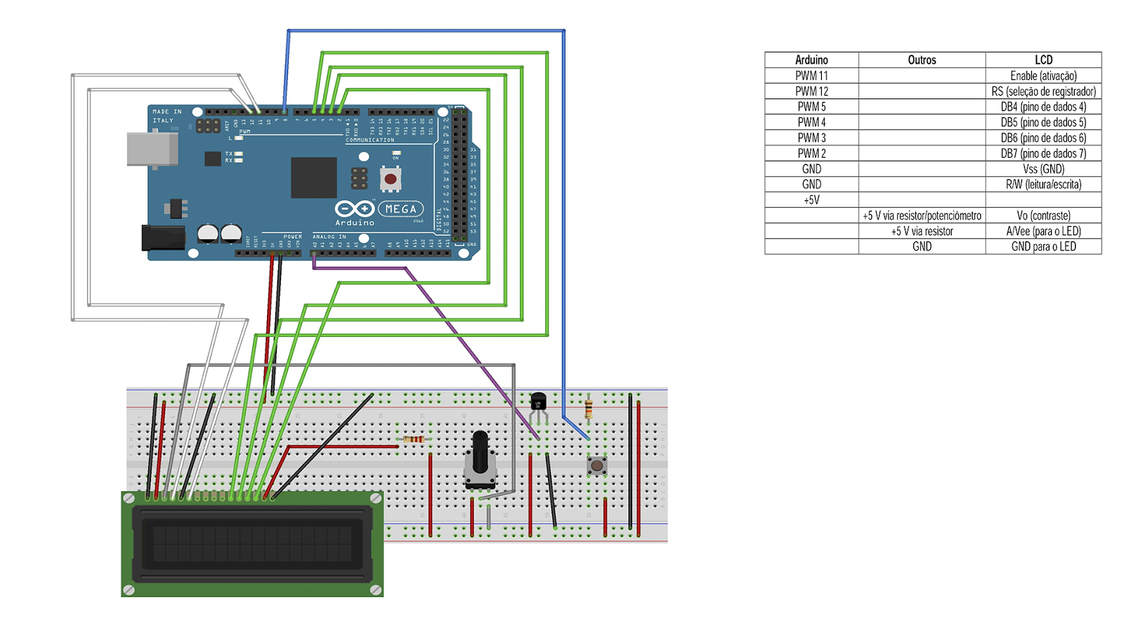 Arduino - Vladcontrol: Controle Básico de um LCD 16x2