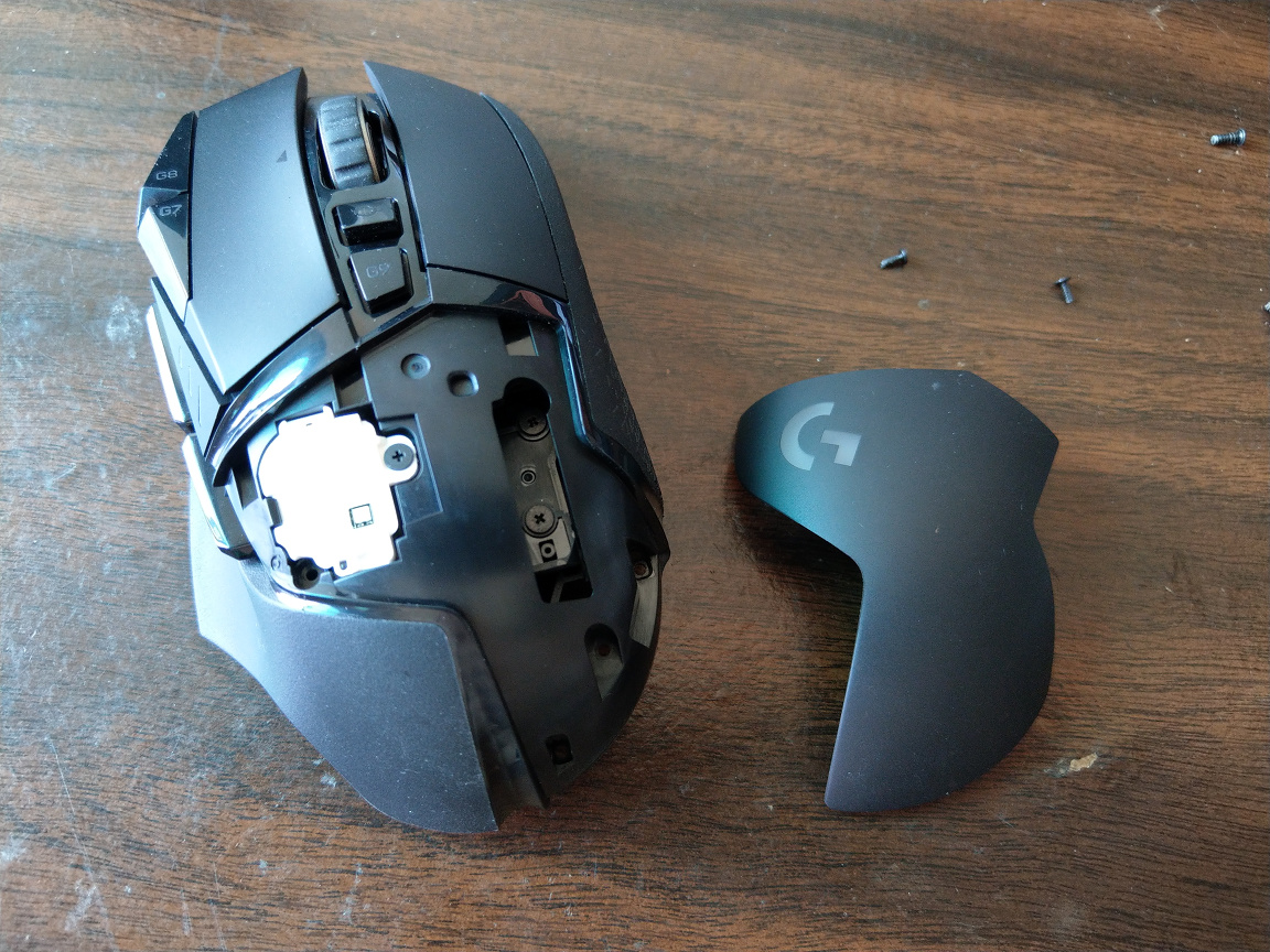 滑鼠 更換按鍵、拆解: 羅技 G502 無線 滑鼠 Logitech lightspeed wireless 拆解 & 按鍵更換 凱華 GM ...