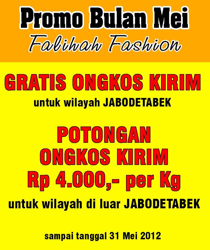 PROMO BULAN MEI 2012 | Falihah Fashion