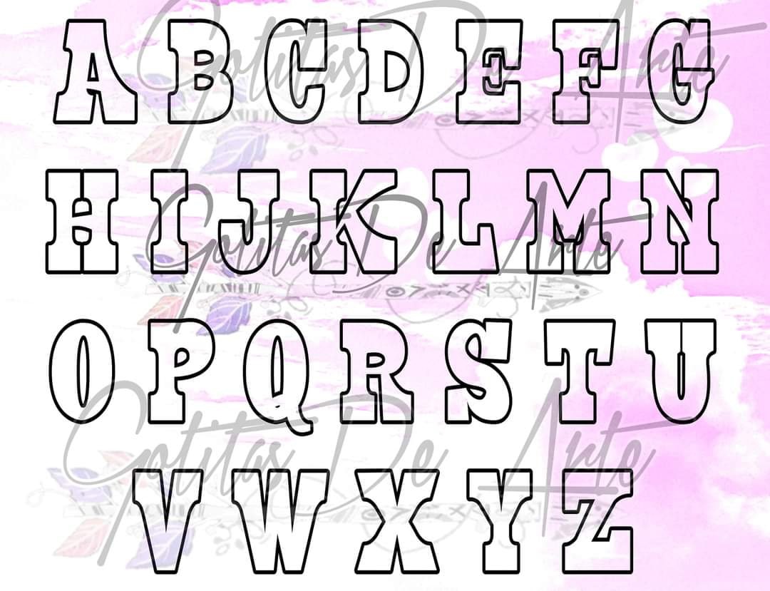 7 fontes de letras do alfabeto para imprimir grátis