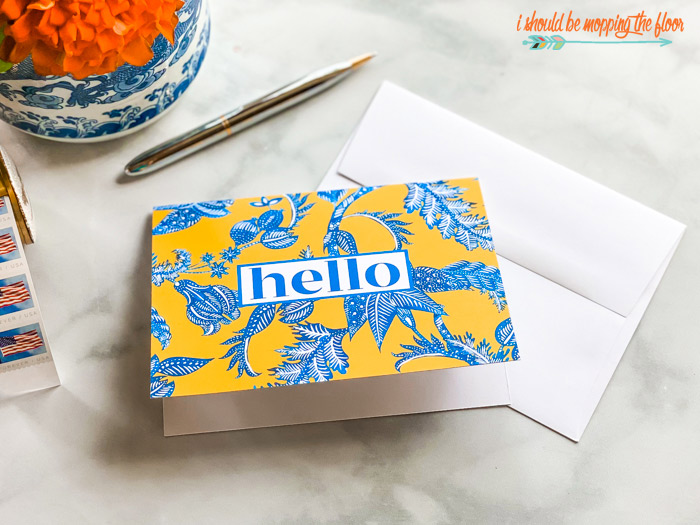 Free Hello Card Printables | i should be mopping the floor
