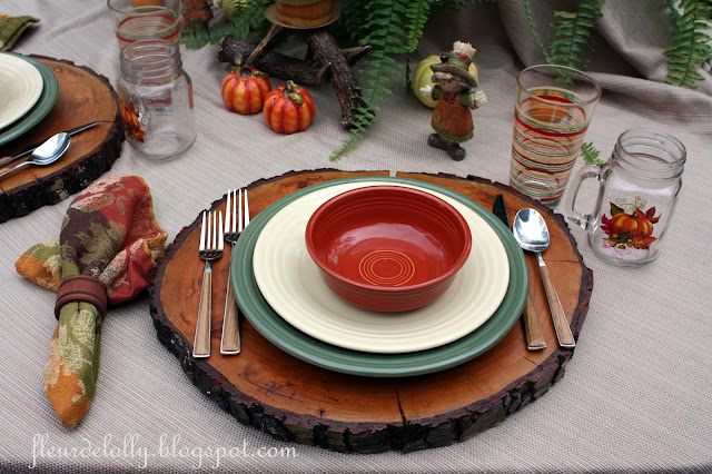 Fleur de Lolly: Outdoor Autumn Brunch Table Setting