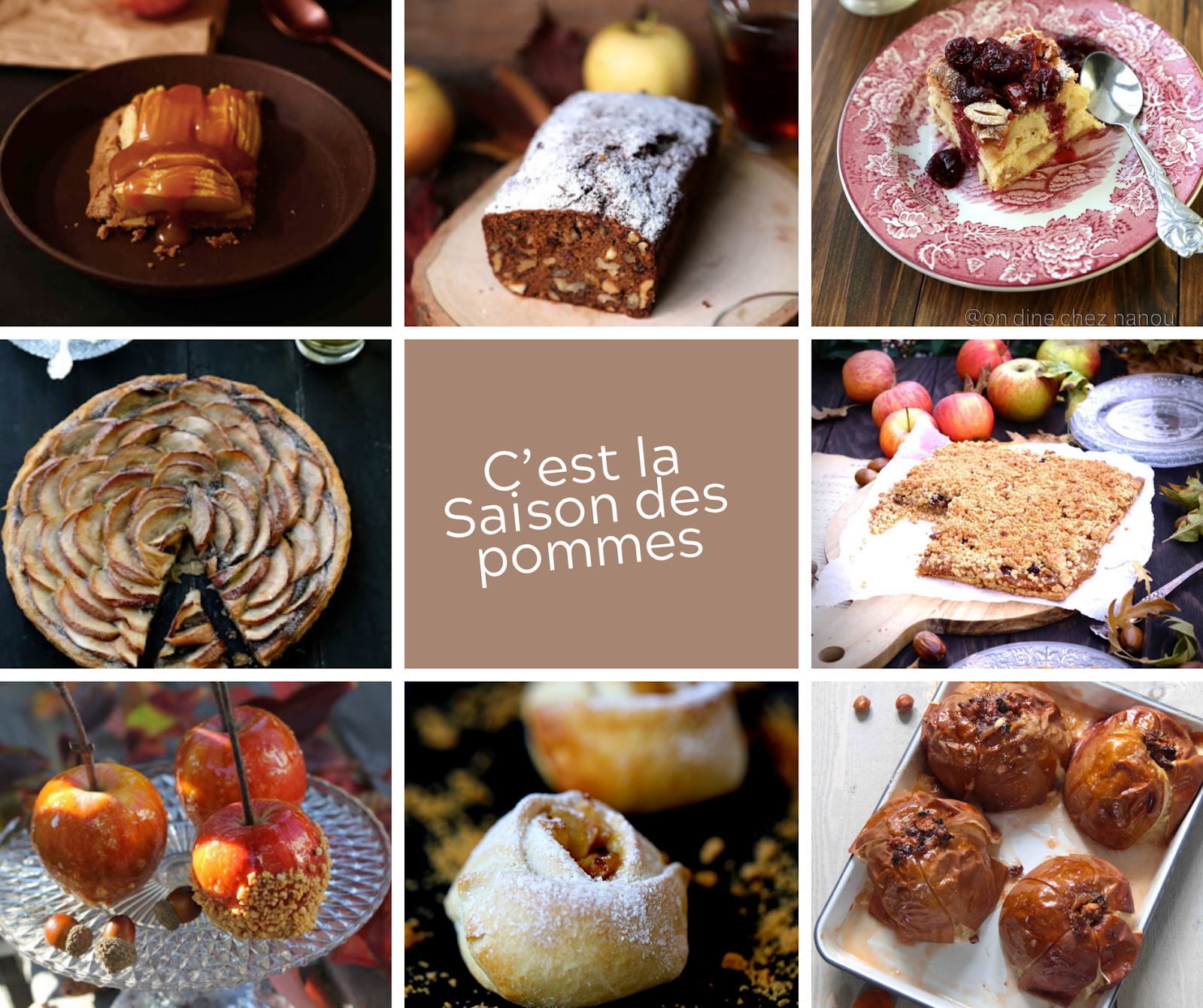 15 recettes sucrées et salées avec des pommes / On dine chez Nanou