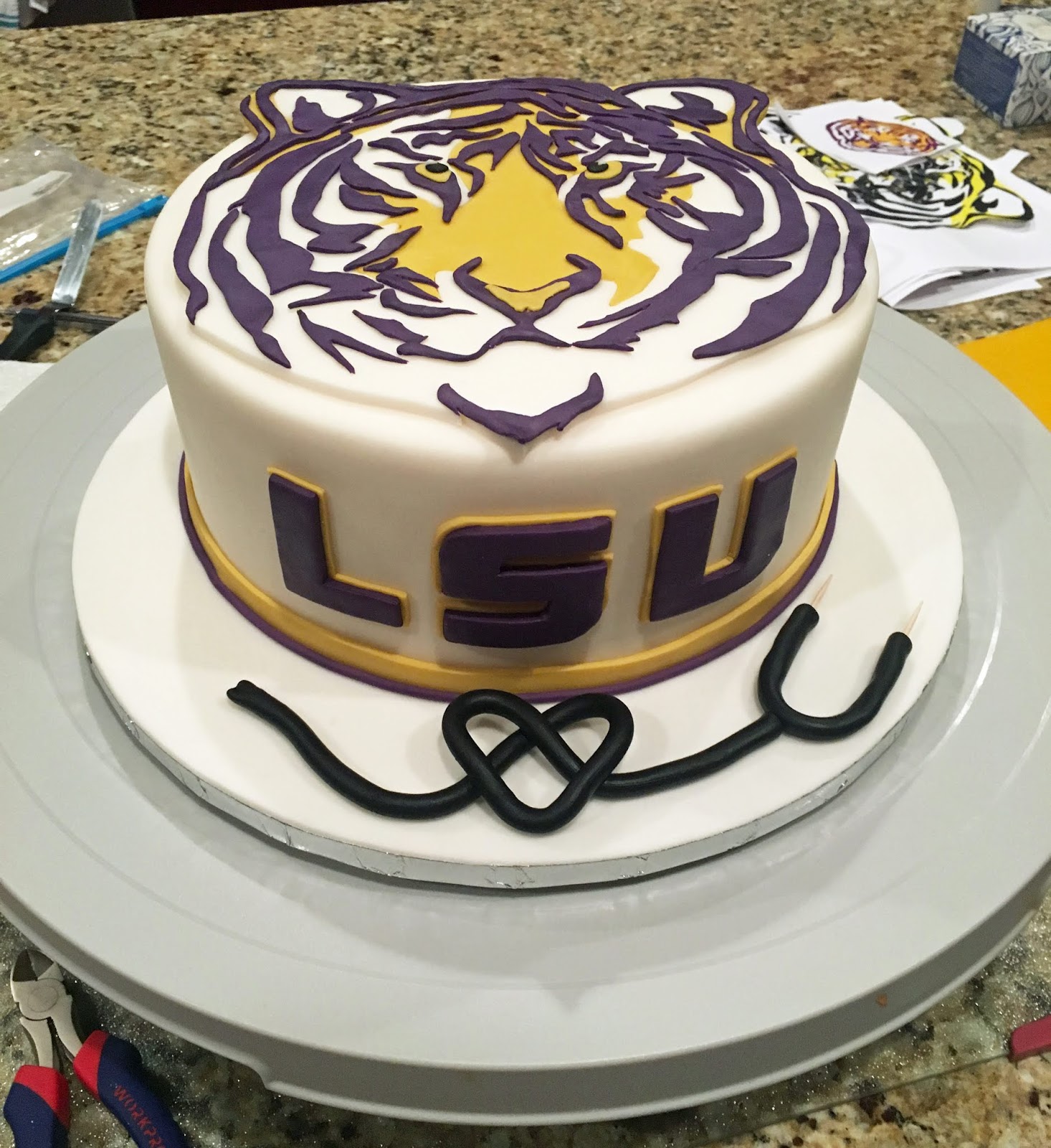 The Bake More: LSU Tiger Groom's Cake