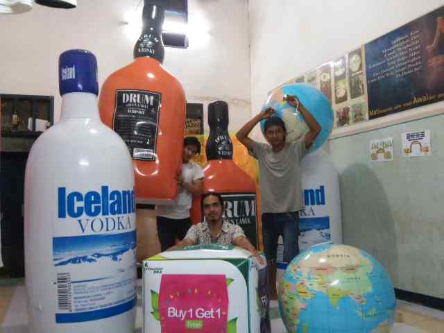 BALON DEKORASI: JUAL BALON PRODUK BOTOL/BALON KARAKTER