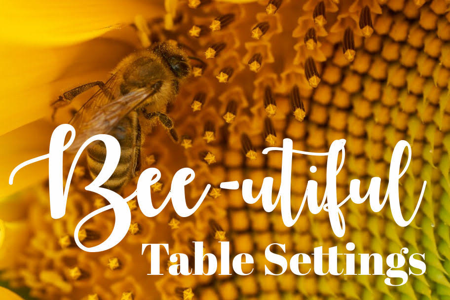 Bee Tablescape and Blog Hop - Corner of Plaid and Paisley