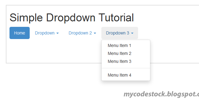 Easy jQuery Dropdown Menu with attractive CSS - MyCodeStock