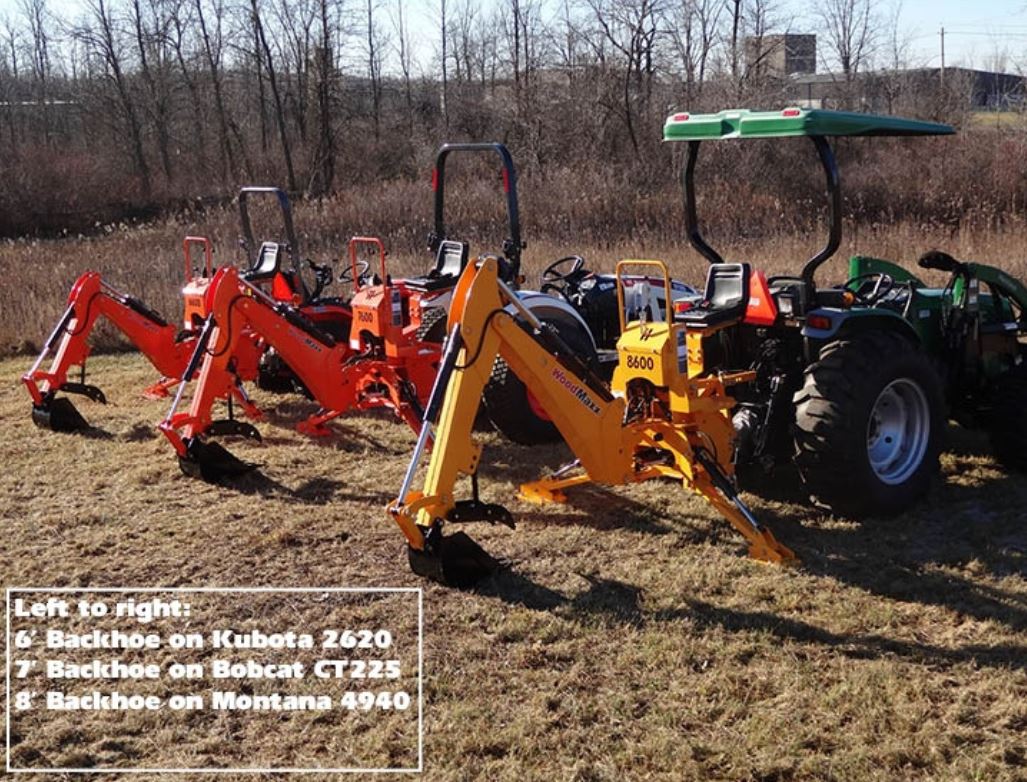 WoodMaxx WM-7600 7' PTO Backhoe Attachment: WoodMaxx WM-7600 7 Foot ...
