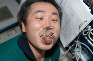 Astronauts In Space Drinking Water