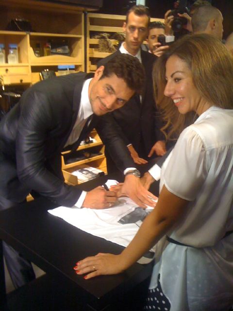 David Gandy -Source-: David Gandy at Dolce&Gabbana boutique