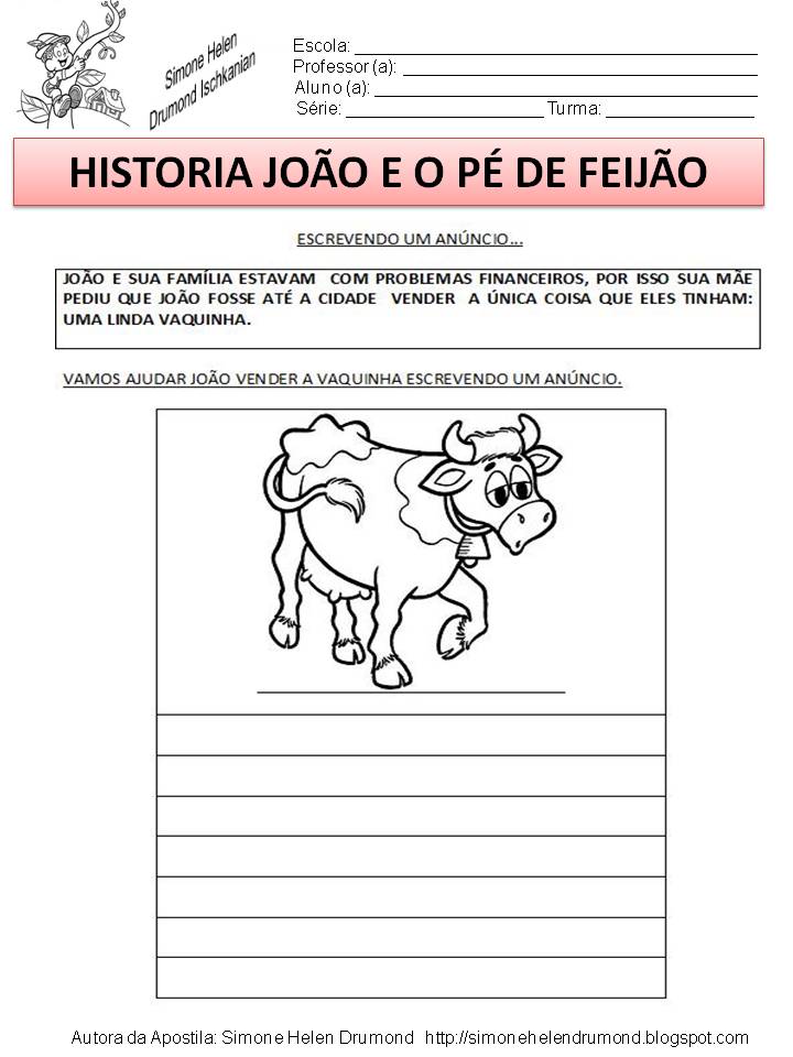 Simone Helen Drumond : 1 - João e o pé de feijão (Vv de vaca)