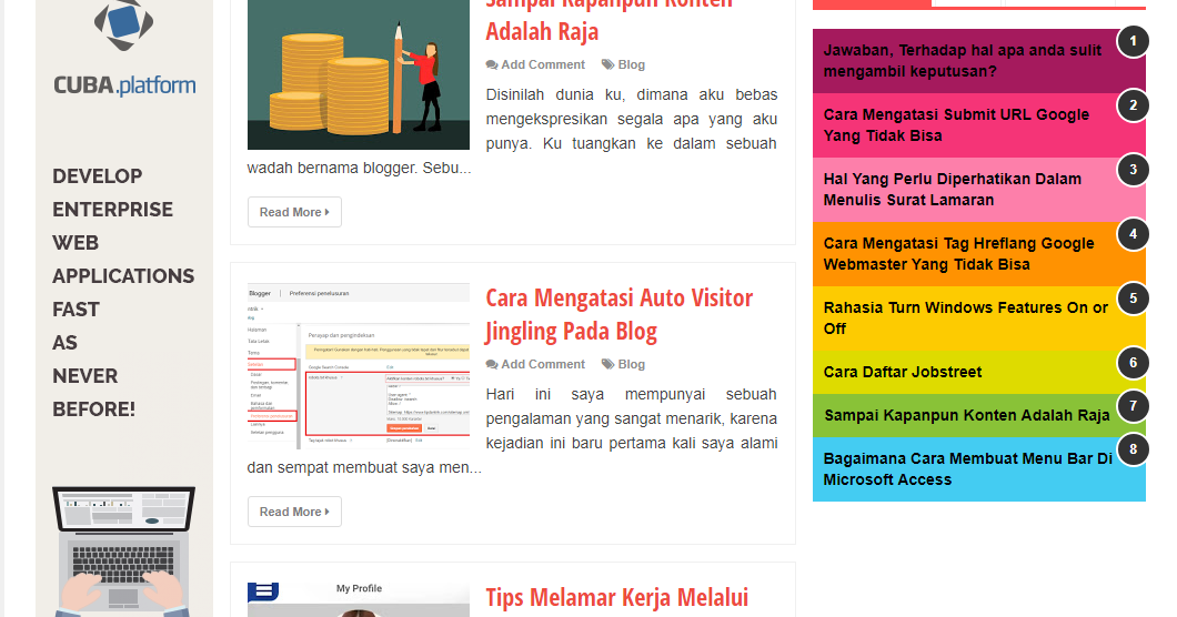 Cara Membuat Dan Menambahkan Sidebar Widget Di Bagian Kiri Post ...