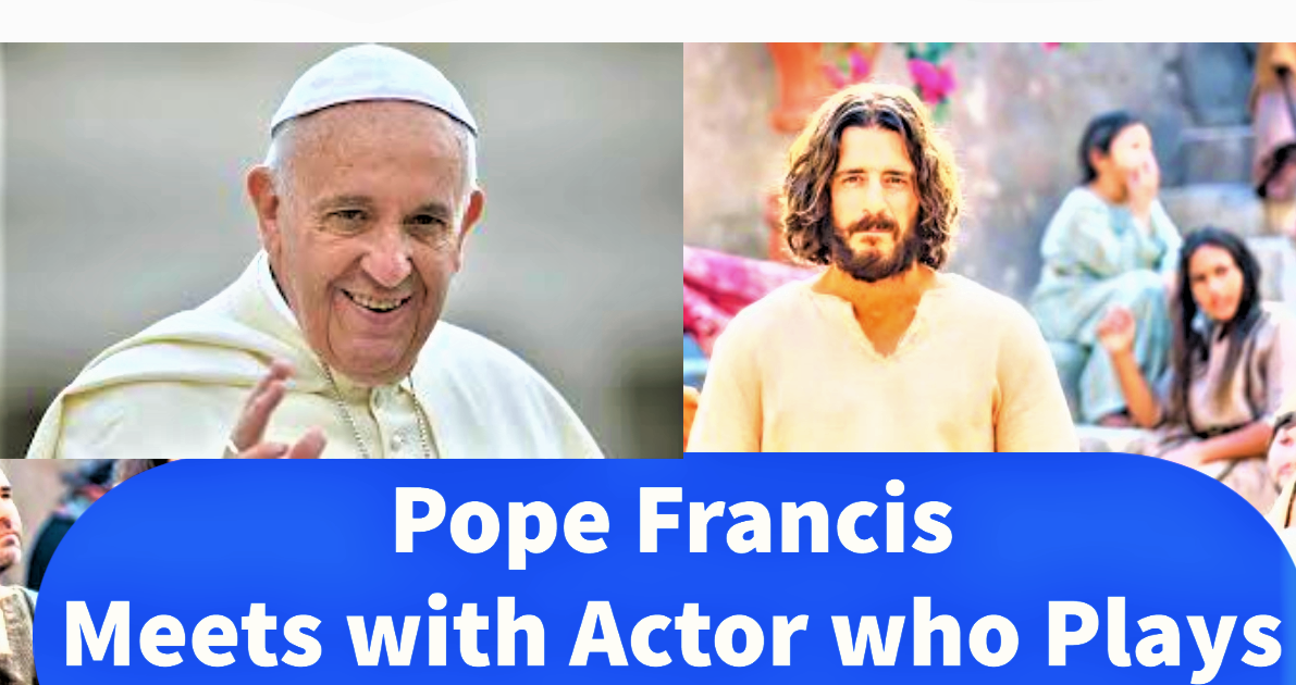 Wow Pope Francis Meets with Actor Jonathan Roumie who Plays Jesus in ...