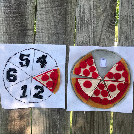 Lyndi's Projects: Quiet Book - Pepperoni Pizza Counting Page