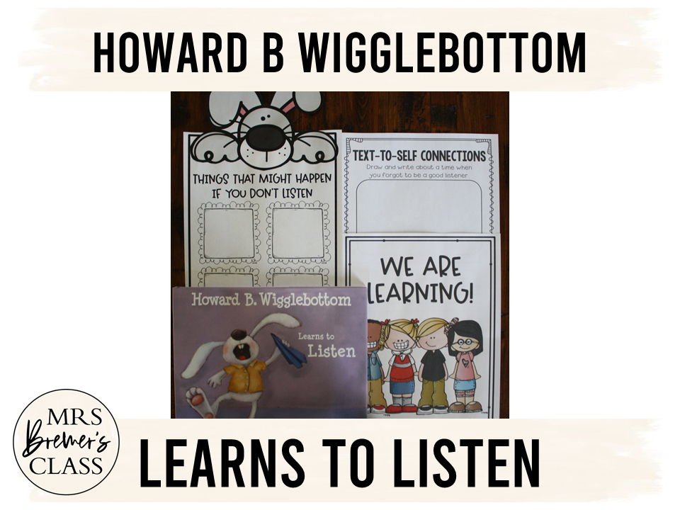 Howard B Wigglebottom Learns to Listen | Book Activities, Class Book ...
