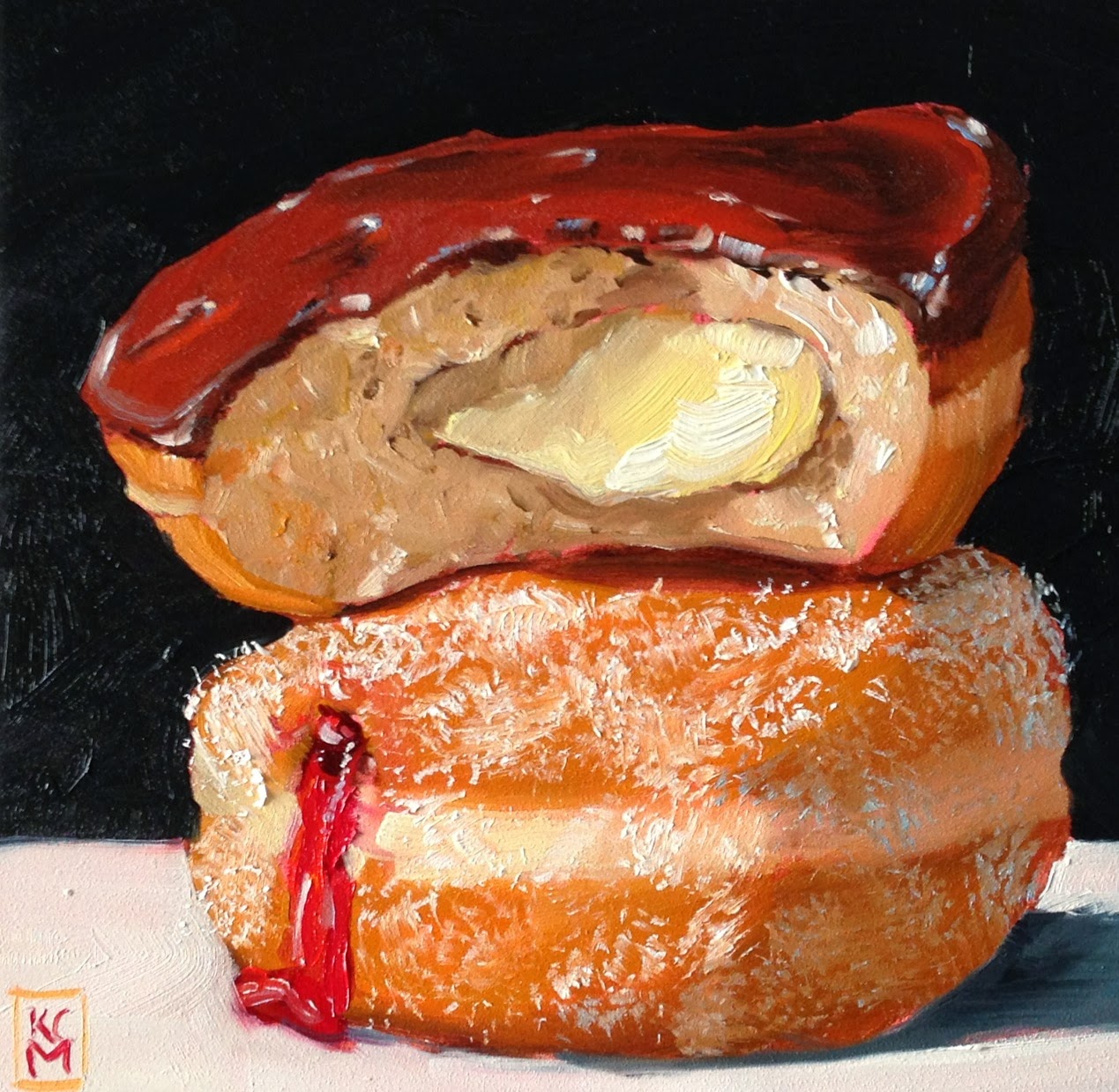 Kelley MacDonald's Paintings: Nom Nom Nom! 6x6 Inch Painting by Kelley ...