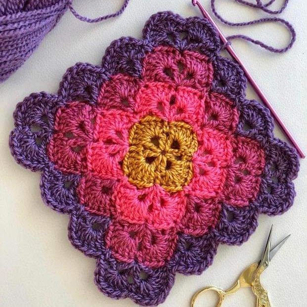 Blanket Crochet stitch Bavarian - with free step by step. - 🧵 CROCHET ...