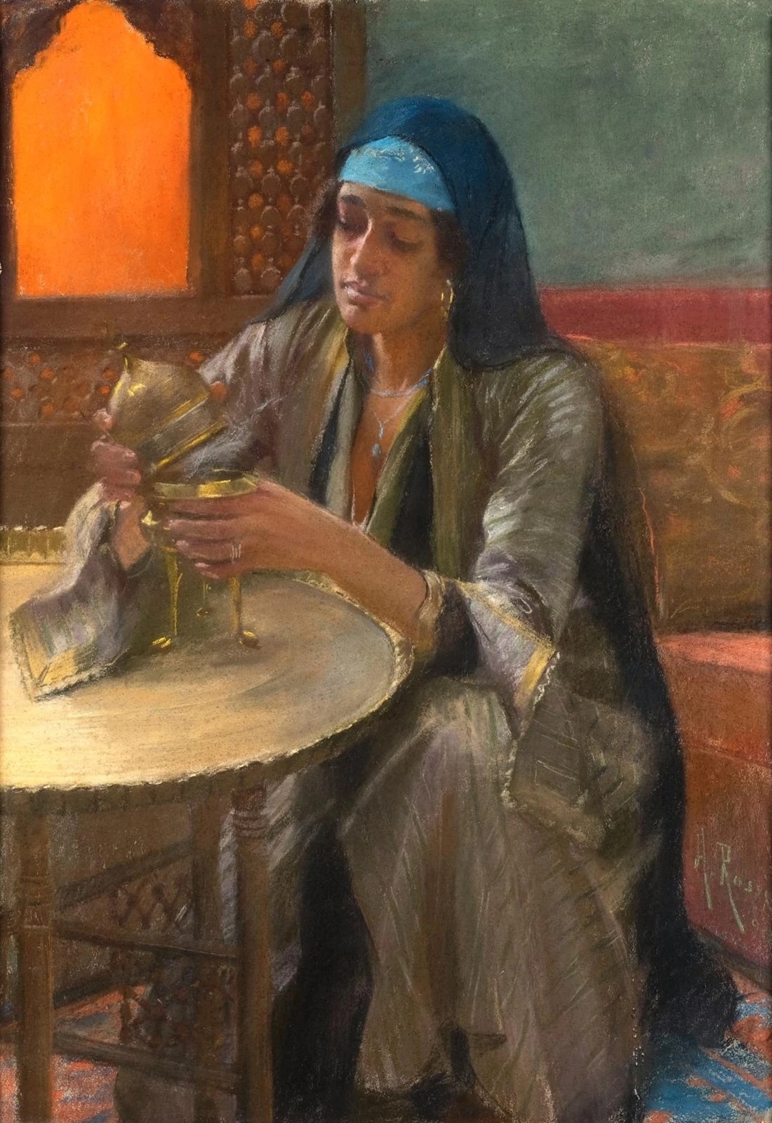 Alberto ROSSI (1858-1936) | Catherine La Rose ~ The Poet of Painting