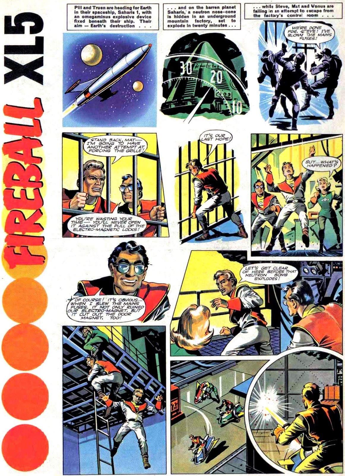 CRIVENS! COMICS & STUFF!: MIKE NOBLE'S FIRST FIREBALL XL5 STRIP - PART ...
