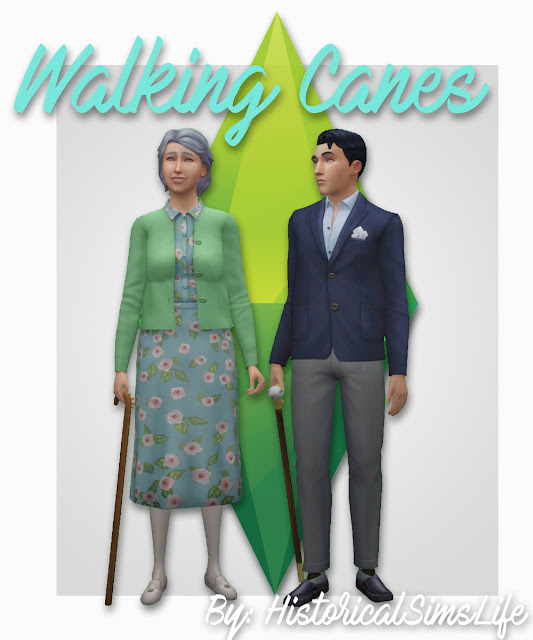 TS4: Walking Canes / Sticks | History Lover's Sims Blog