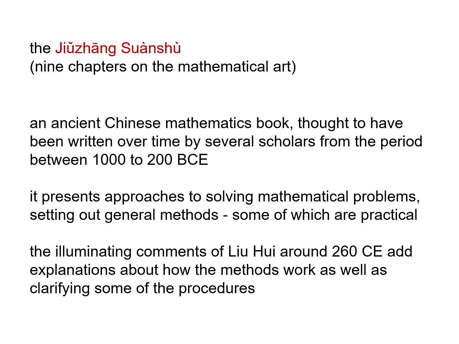 MEDIAN Don Steward mathematics teaching: ancient Chinese maths in right ...