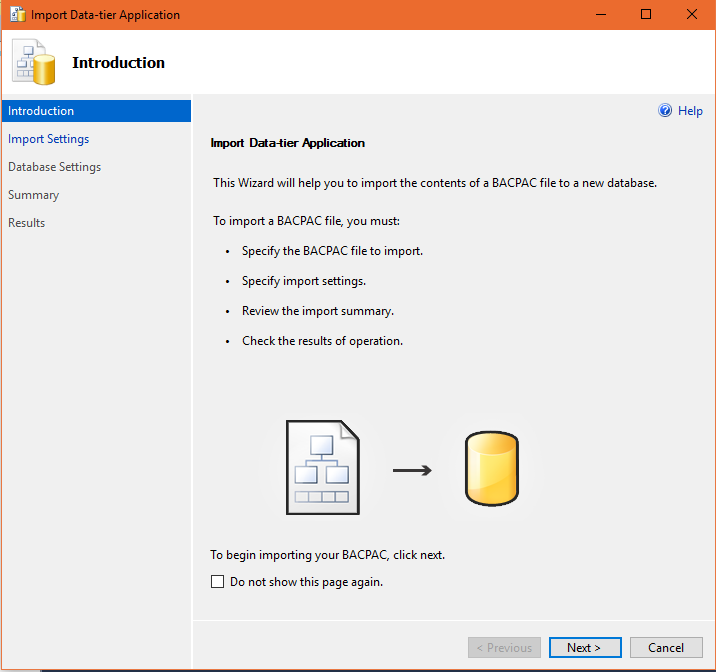 HodentekMSSS: Importing a data-tier application to SQL Server 2016