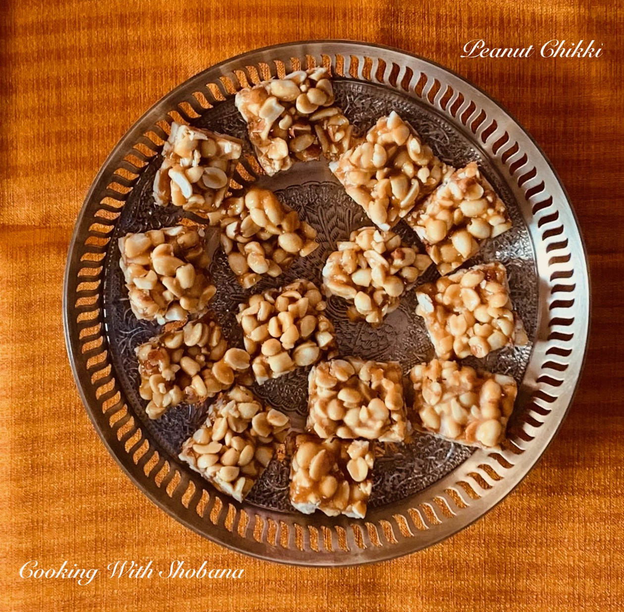Cooking With Shobana : PEANUT CHIKKI