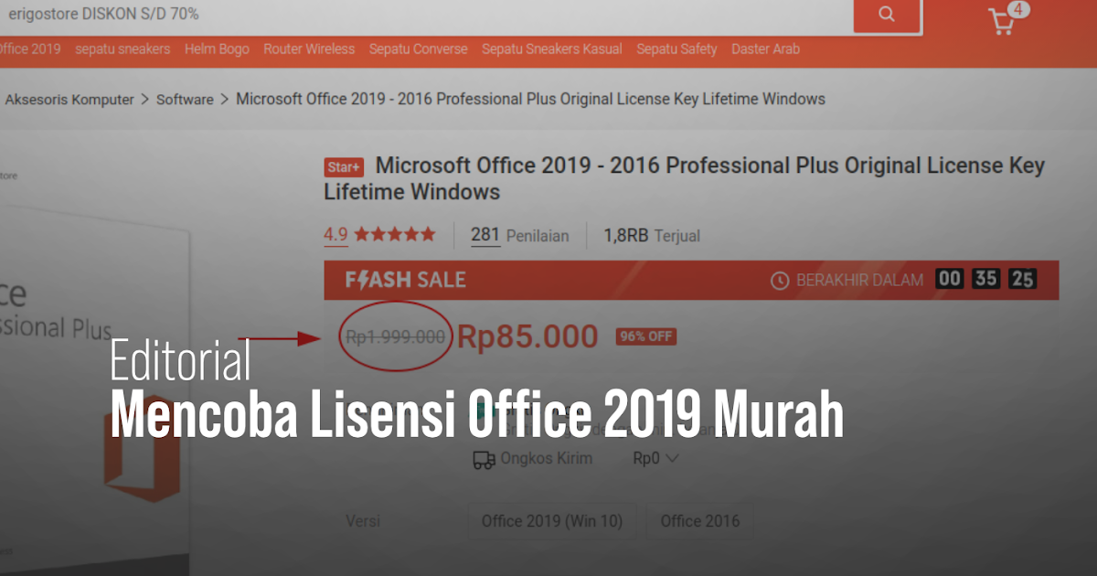 Pengalaman Beli dan Mencoba Lisensi Microsoft Office 2019 Murah Yang ...