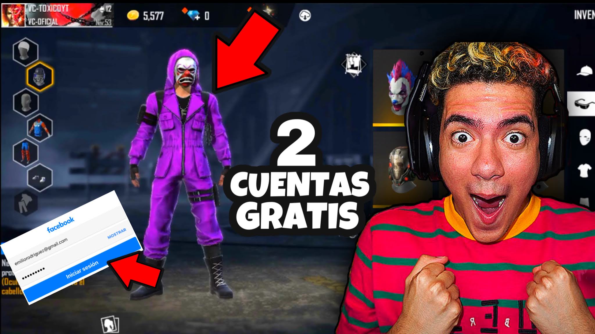 CORREO Y CONTRASEÑA DE 5 CUENTAS SAKURAS CHETADAS FREE FIRE 2021 🎁🎁🎁 - Academy Ciencie