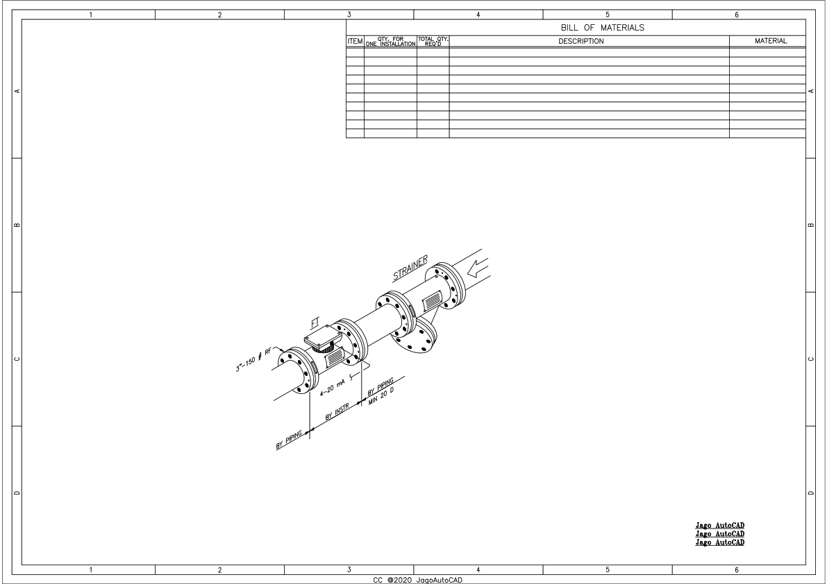 Download Hook-Up Level Transmitter - Turbine DWG AutoCAD Free