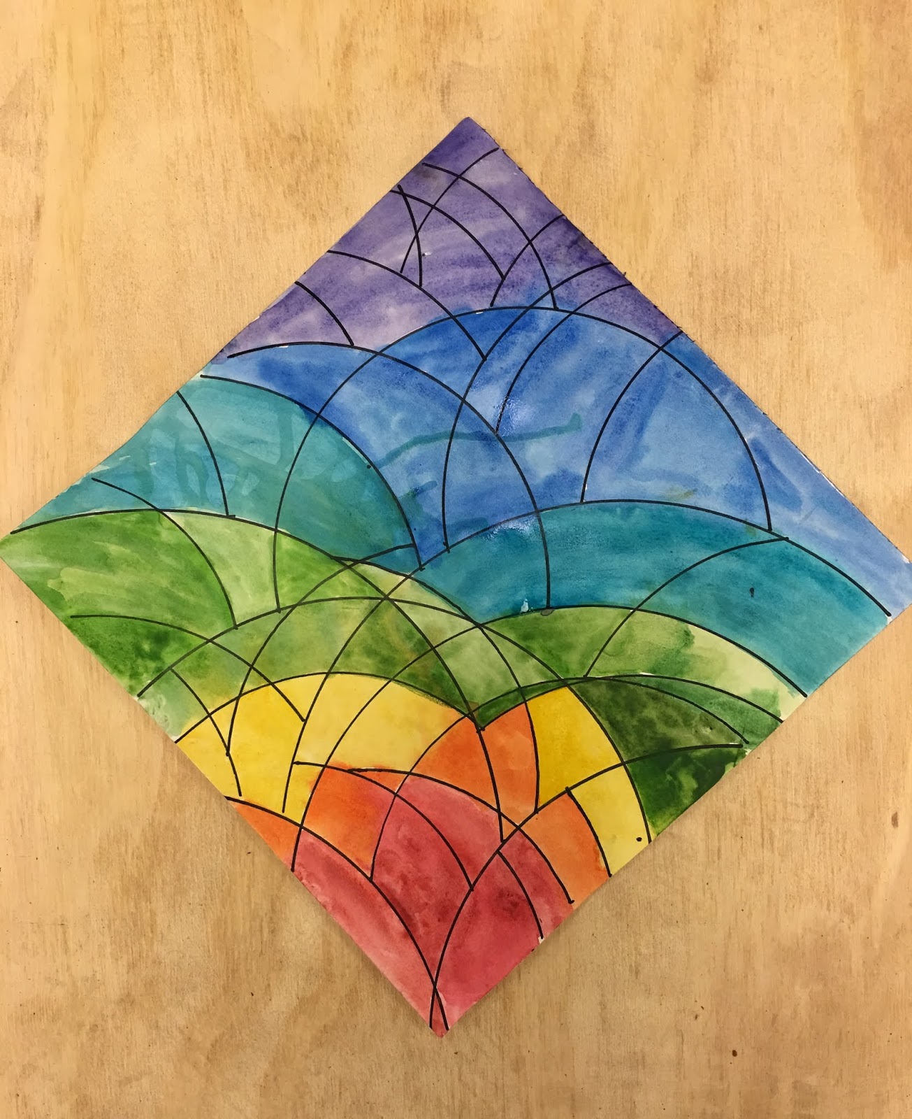Art Room Blog: 1st Grade Color Wheels...Kind of