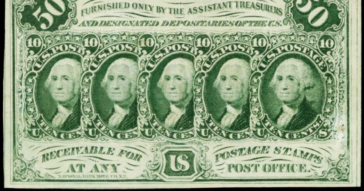 US Postage Currency Paper Money 50 Cents First Issue 1862|World ...