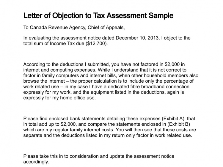 Tax Protest Letter Template ~ Resume Letter