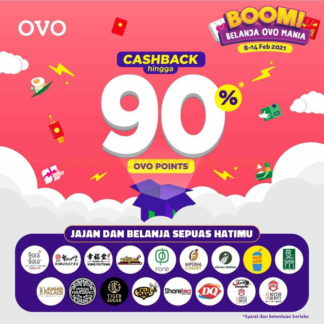 Promo OVO BOOM MANIA - Dapatkan CASHBACK hingga 90% | scanharga