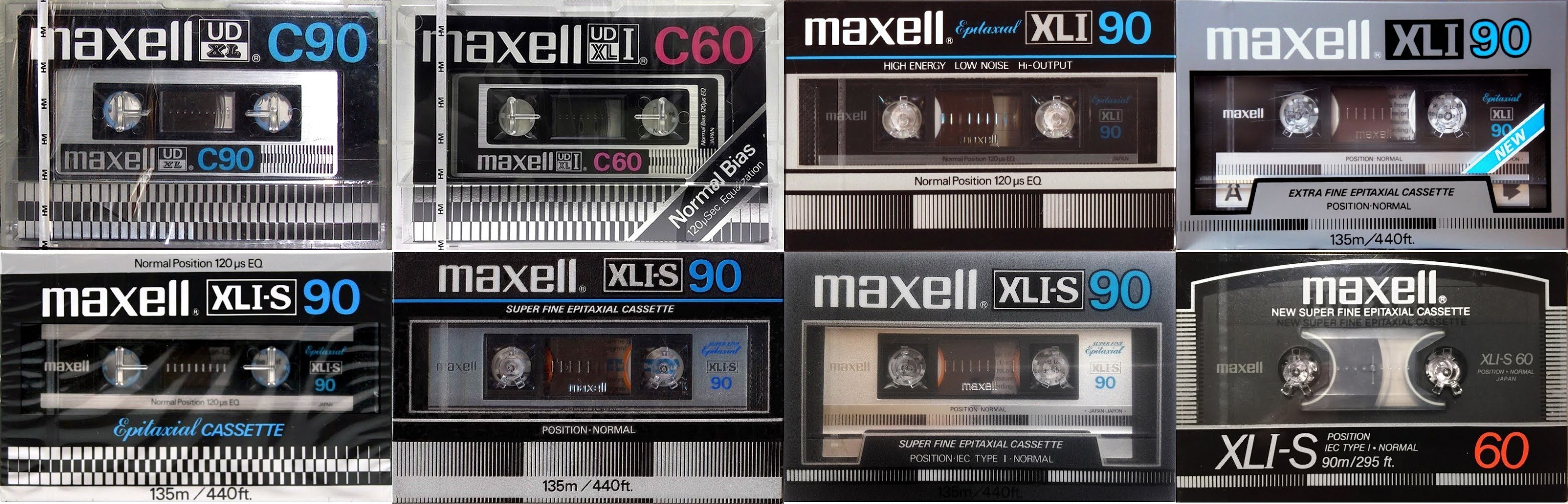 Audiochrome: Cassette tape measurements: Maxell UD-XL, UD-XLI, XLI, XLI-S, Hitachi UD-ER