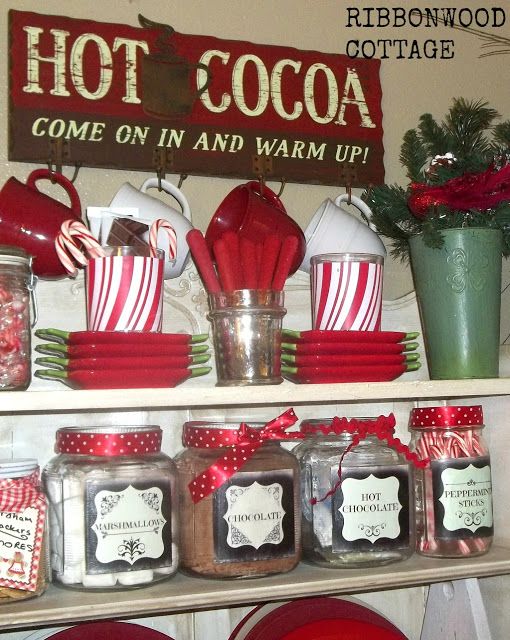 Sunny Simple Life: Hot Cocoa Station Ideas