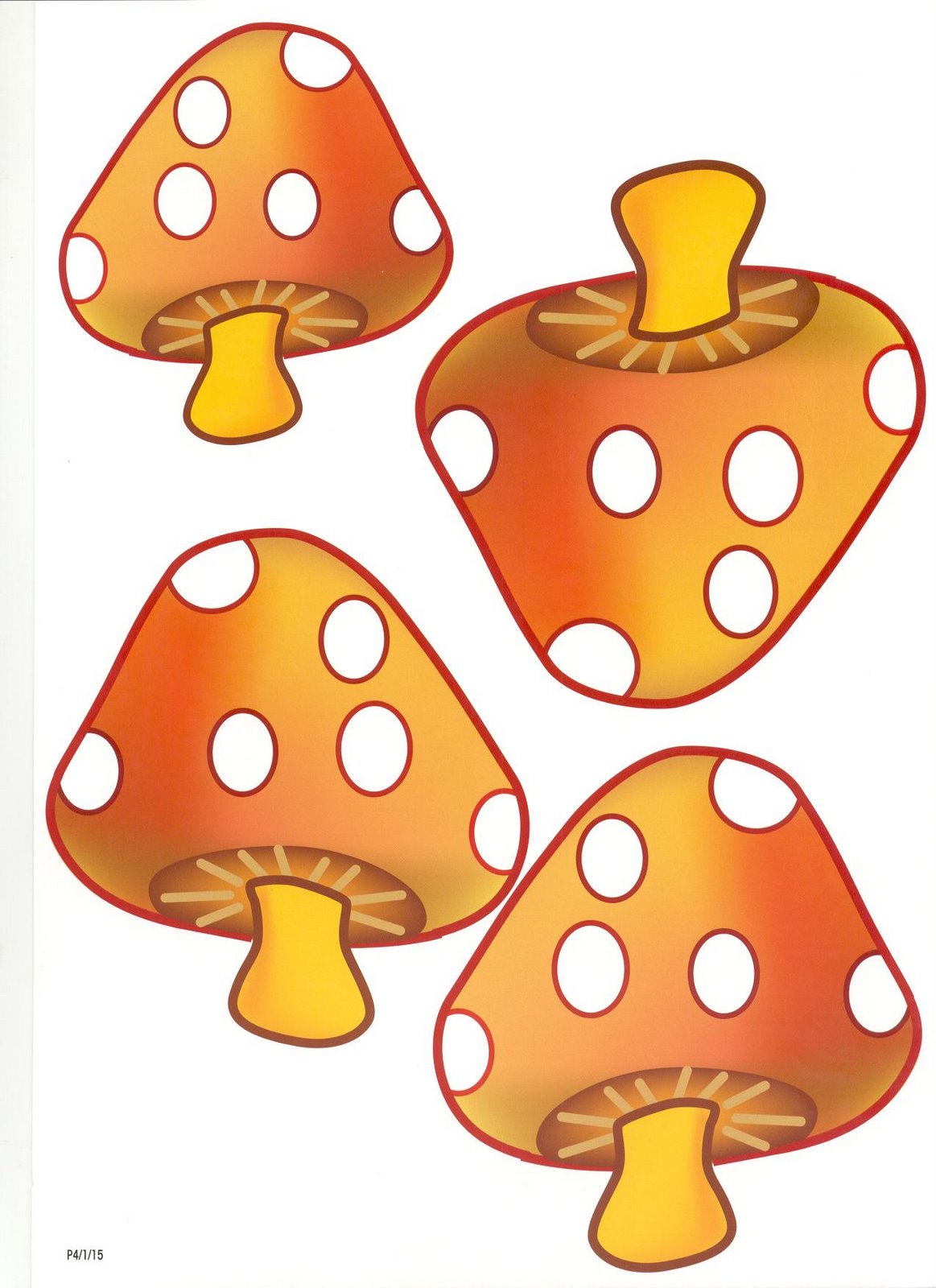 RECURSOS y ACTIVIDADES para Educación Infantil: Imagenes a color: SETAS