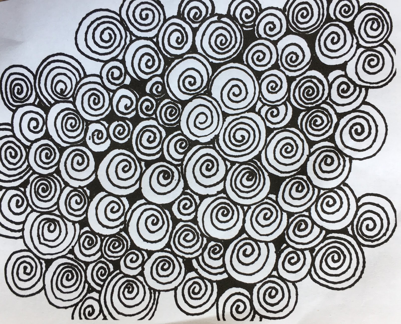 Zentangle Zone: 4/10/20 Printemps Tangle