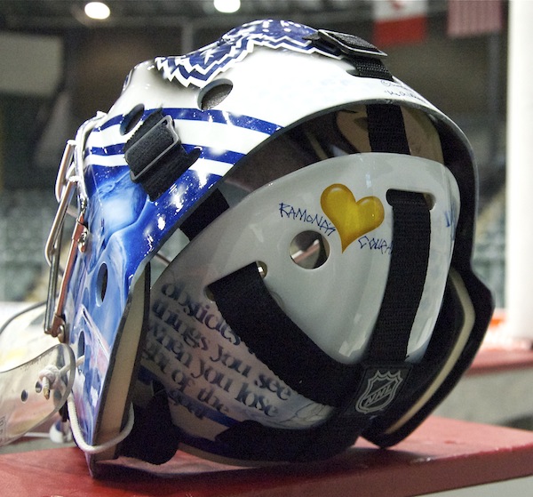 The Curse of Frank Mahovlich: James Reimer's face mask