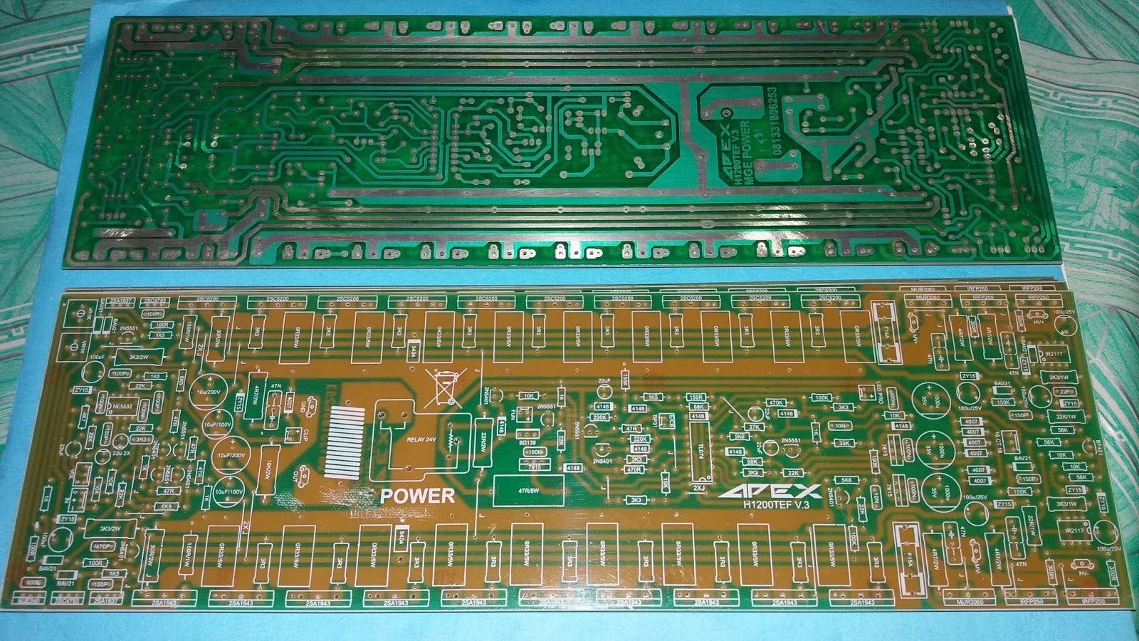 Power Amplifier para Profesional: PCB (Bahan Fiber FR4 RoHS Finishing ...