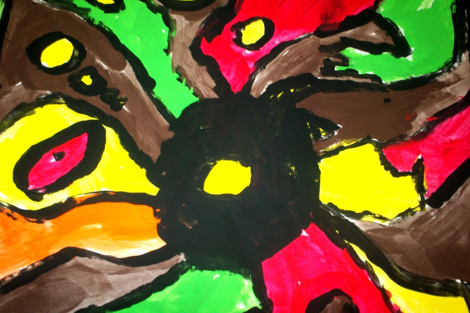 Art With Mr. E: EVEN MORE Fall "ish" Abstract Expressionist Paintings ...