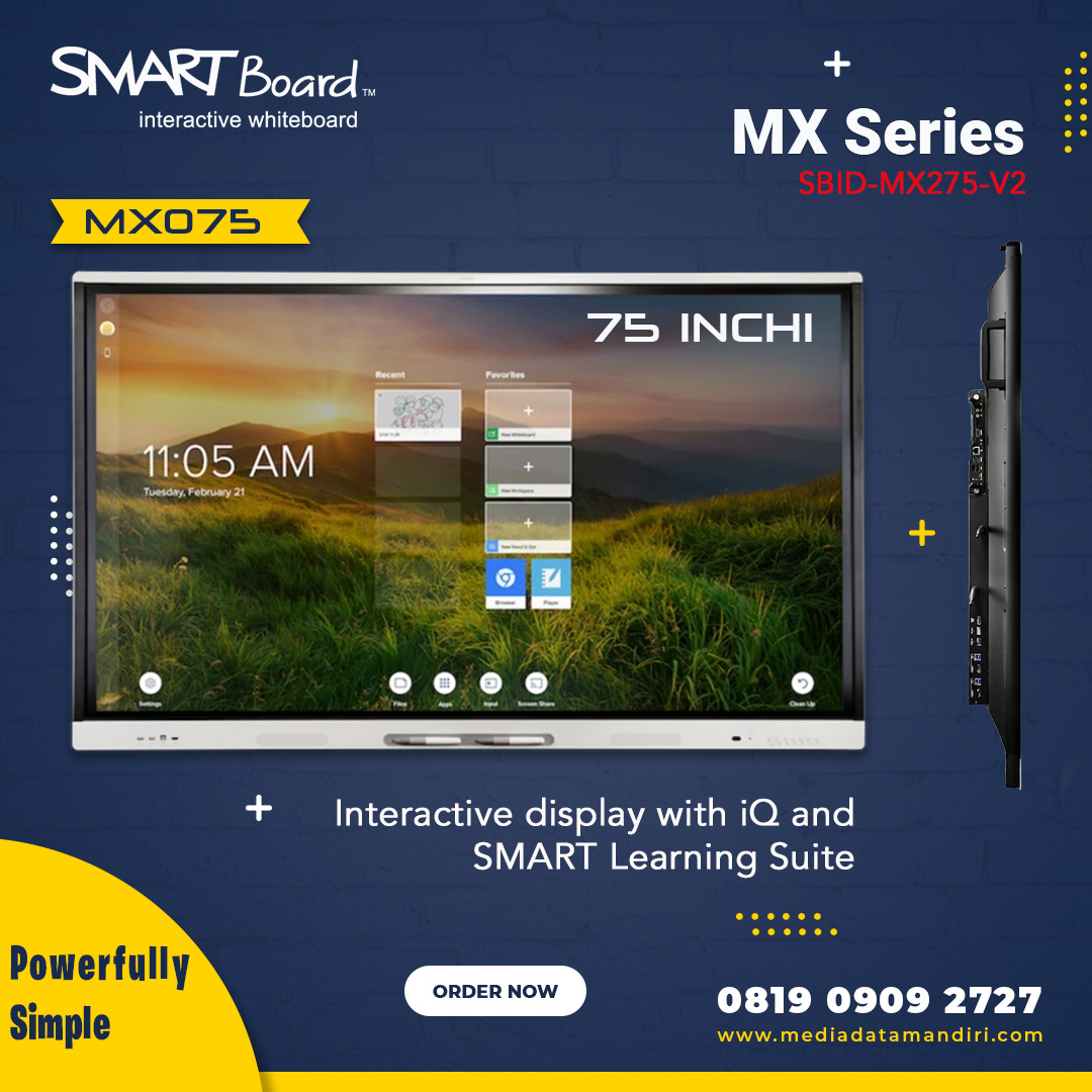 SMART Board MX075 75 Inch Interactive Display with iQ - tempat service ...