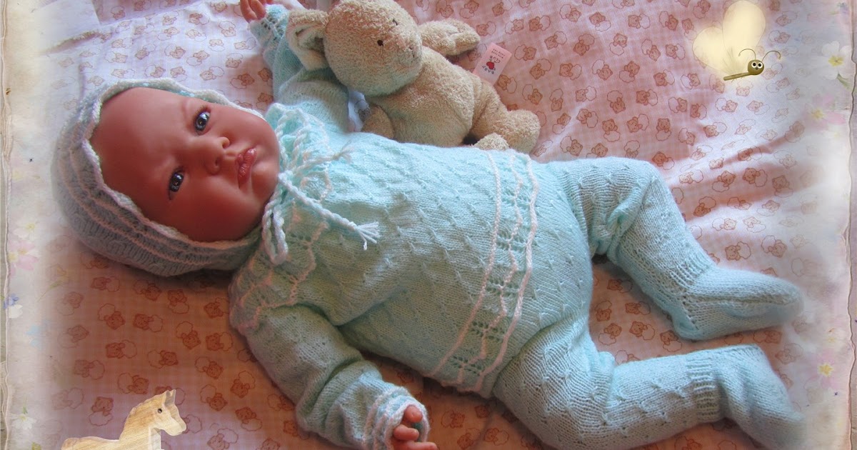 El rincón de Chelo: Conjunto para bebé en color verde