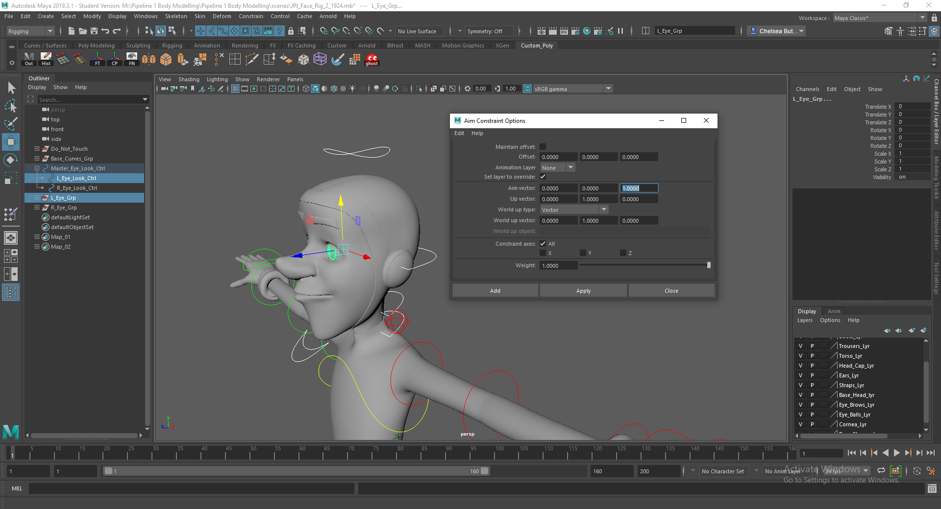 Toolkit 2: Maya - Pipeline 1 Facial Rigging Part 1 - Creating Head ...