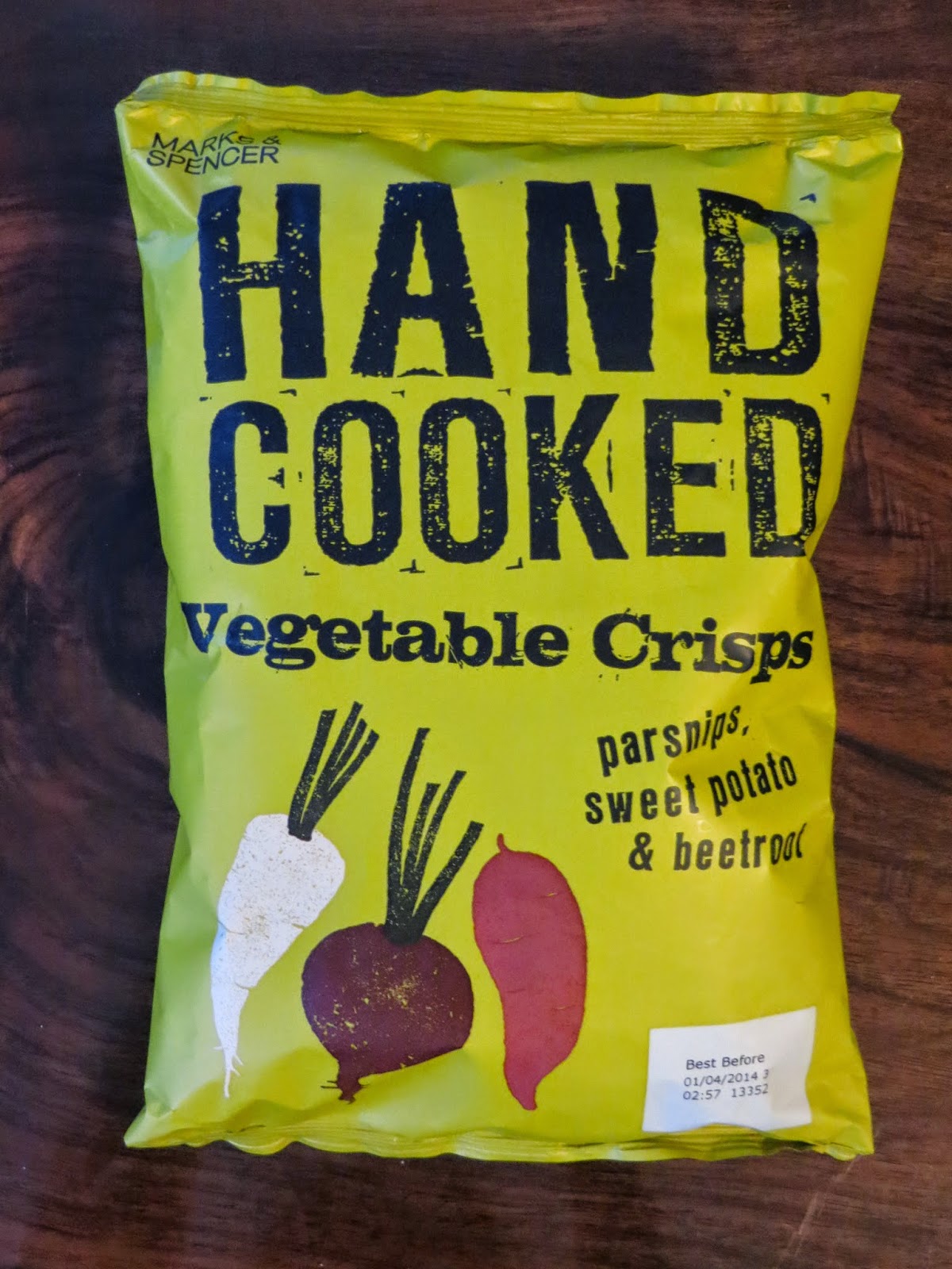 Recenzje chipsów: Marks & Spencer Hand Cooked Vegetable Crisps